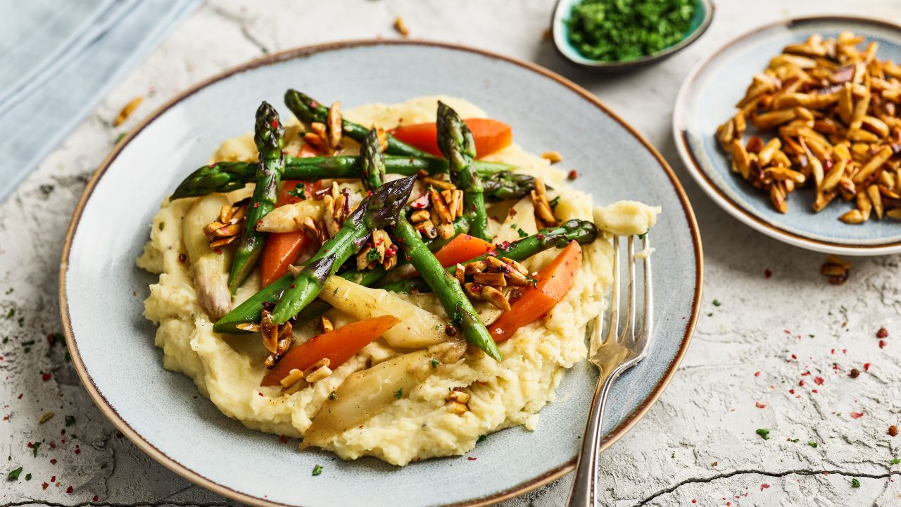 Kartoffelpüree Mit Gemüse Vegetarisch